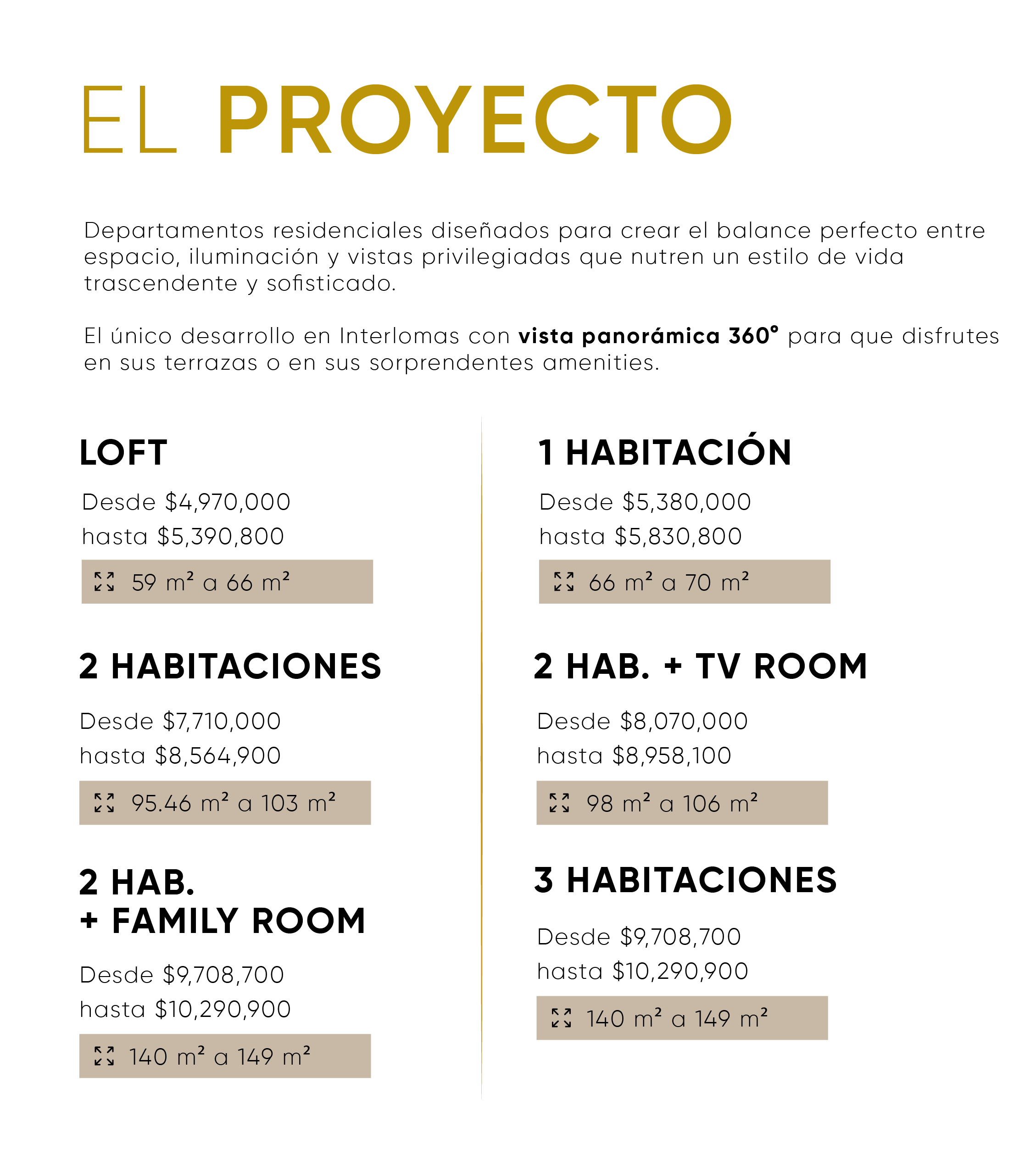 Departamentos - Naúma Interlomas